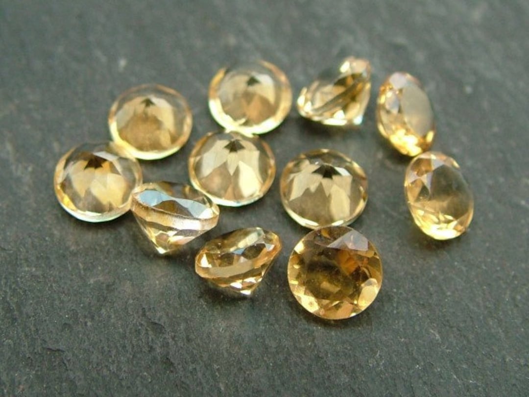 Citrine Faceted Round ~ Various Sizes - Etsy