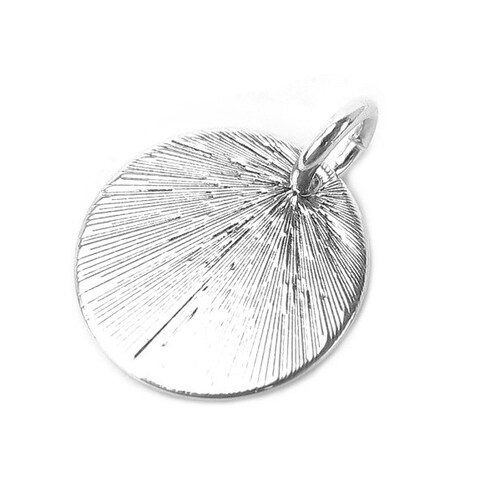 10/100 Pcs Sterling Silver Disc Charms Round Disc Charm 925 - Etsy