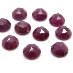 Ruby Rose Cut Round Cabochon ~ Various Sizes - Etsy
