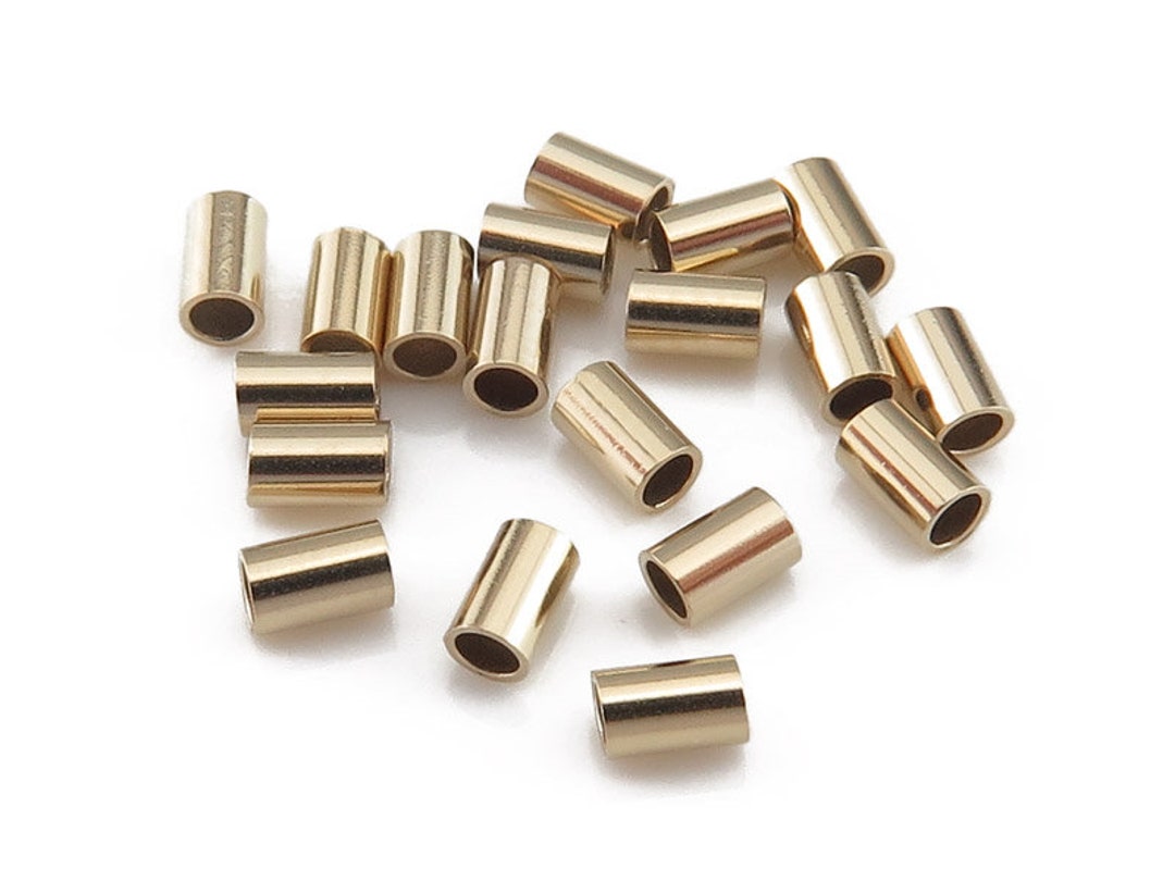 20 Pcs ~ Gold Filled Crimp 2mm X 3mm - Etsy