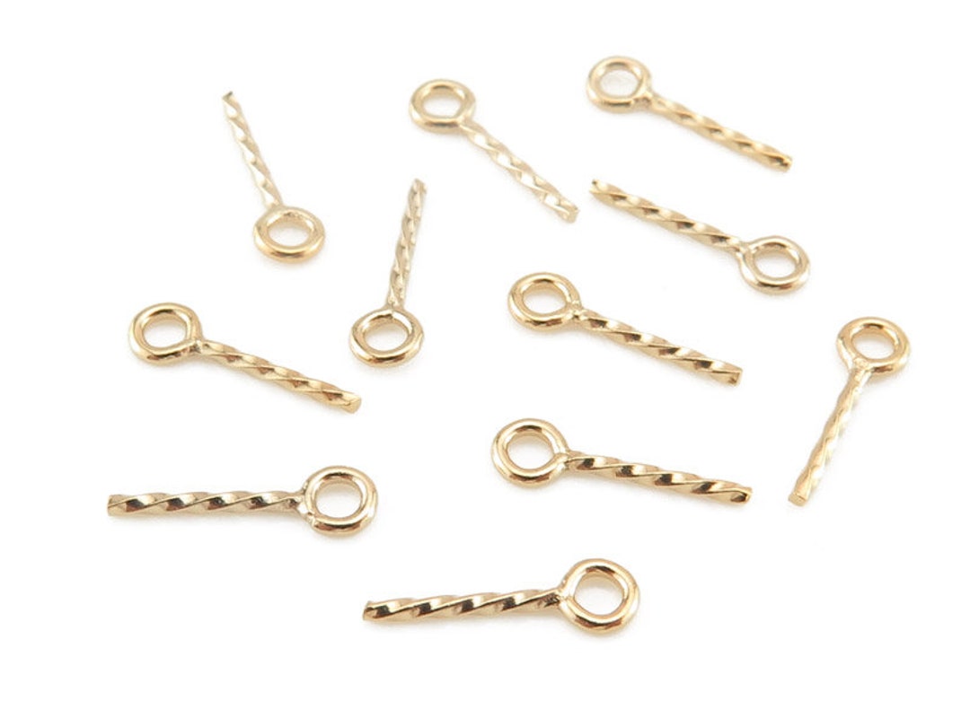 Gold Filled Threaded Peg 9mm - Etsy