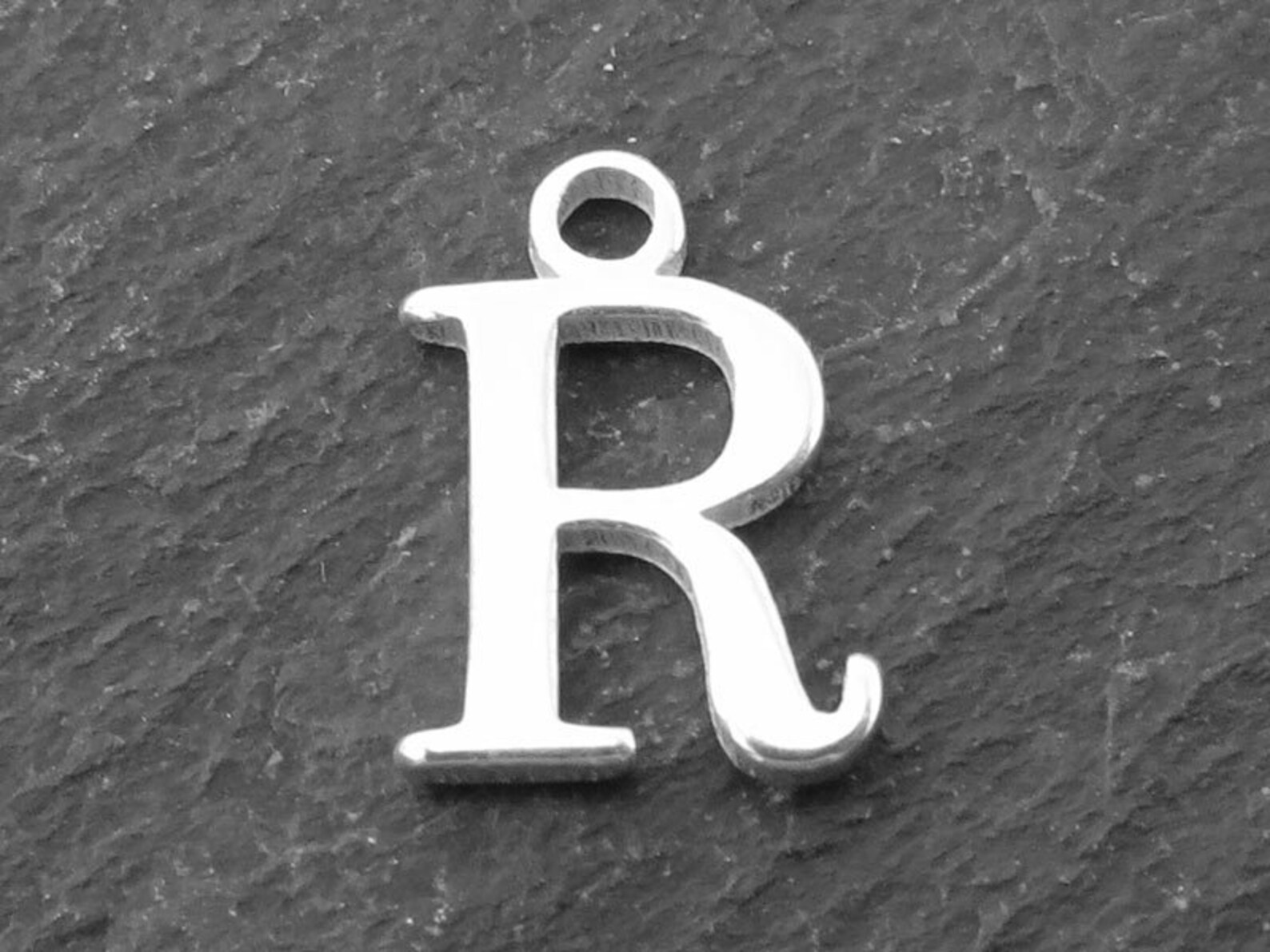 Sterling Silver Alphabet Charm R | Etsy