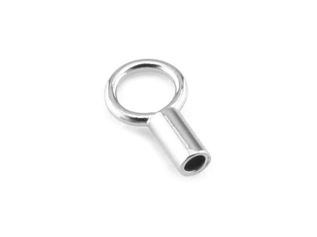 10 Pcs Sterling Silver End Cap 1mm ID - Etsy