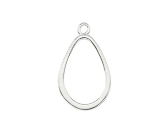 Sterling Silver Teardrop Pendant | Etsy