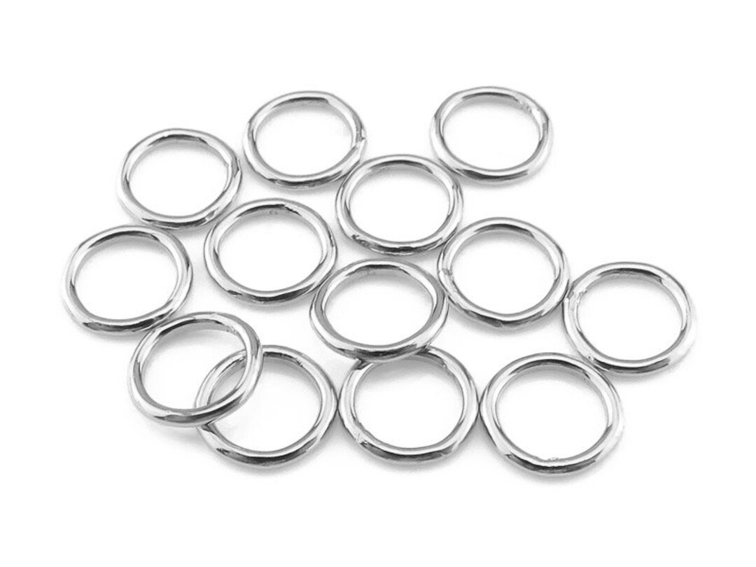 10 Pcs ~ Sterling Silver Closed Jump Ring 6mm ~ 20ga - Etsy
