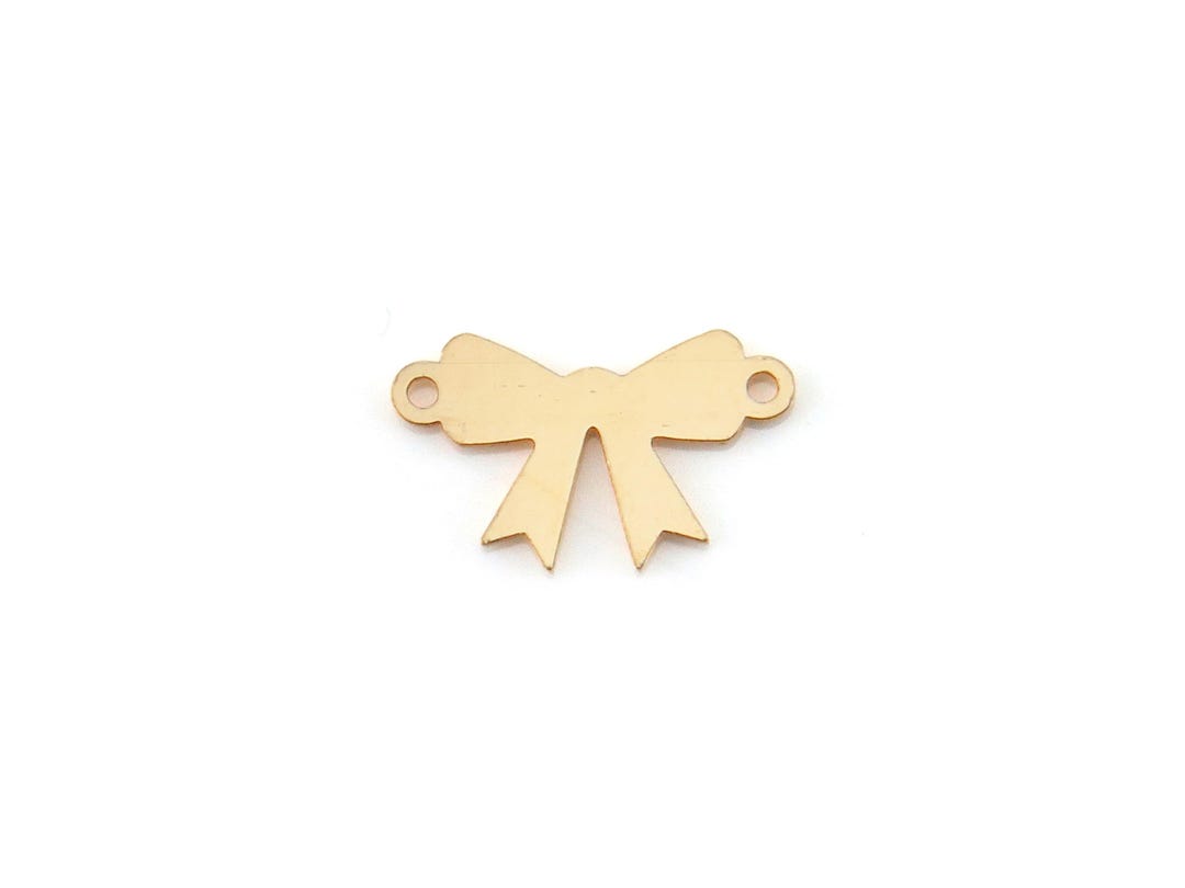 Gold Filled Bow Connector 10mm - Etsy