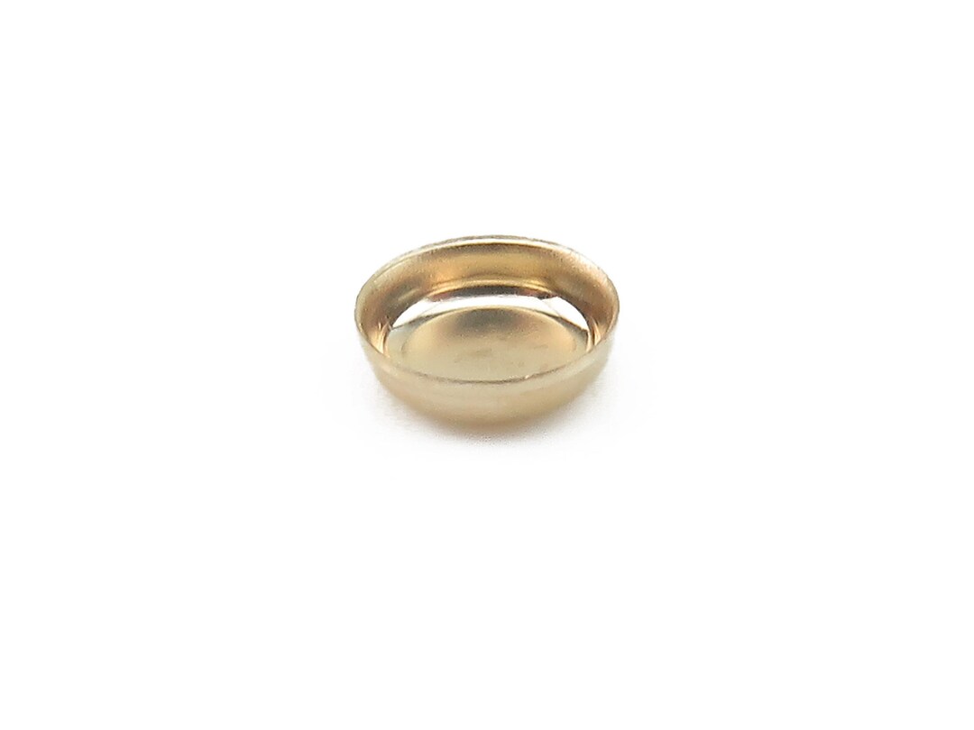 Gold Filled Round Bezel Cup Setting 4mm - Etsy