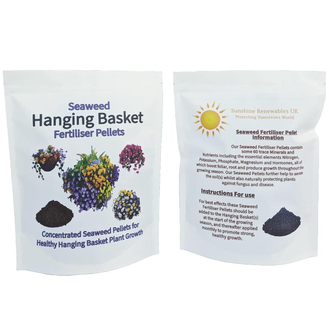 Premium Hanging Basket(s) Seaweed Pellets 1KG | Packed With Organic ...