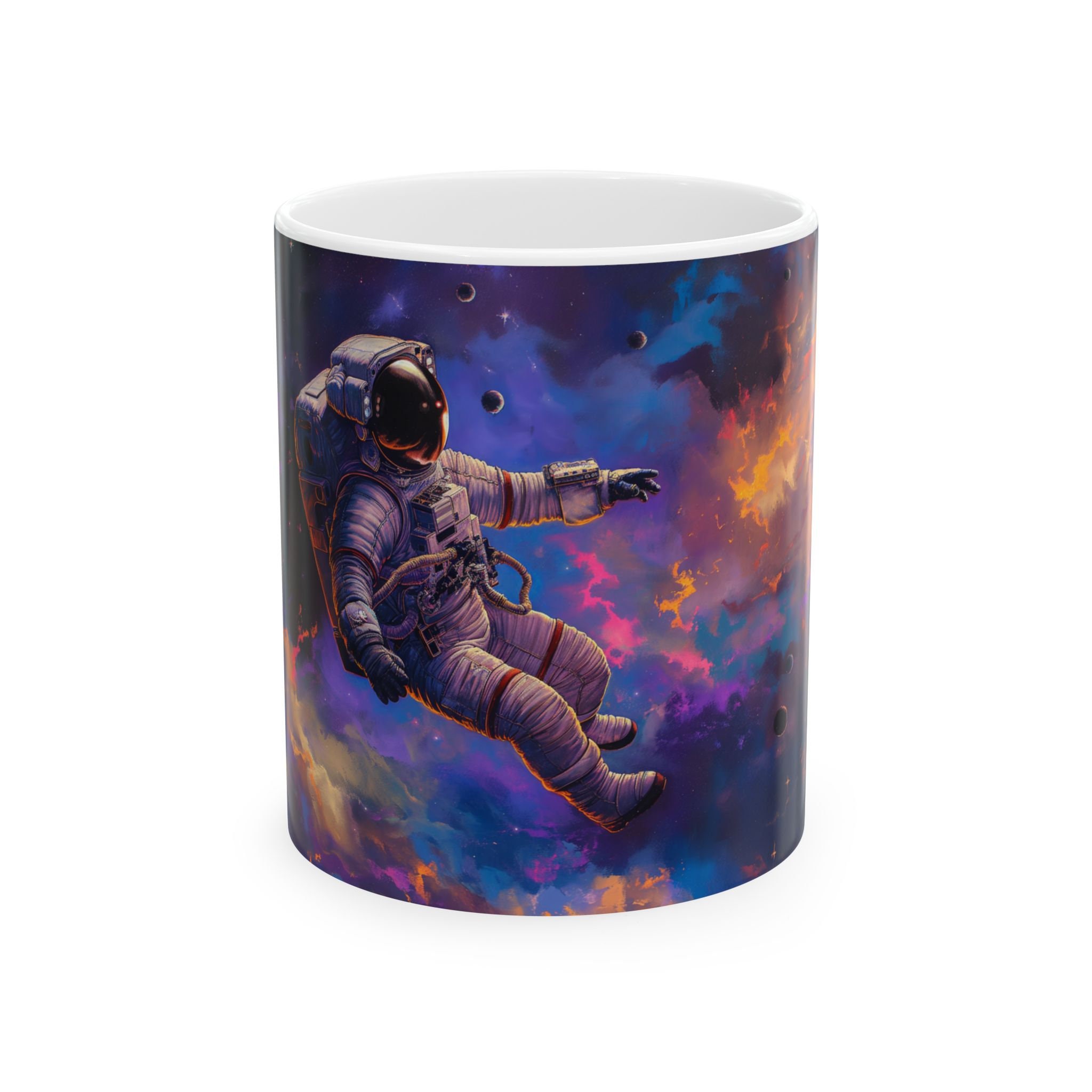 Astronaut Mug, Space Coffee Cup, Galaxy Tea Mug, Colorful Universe ...