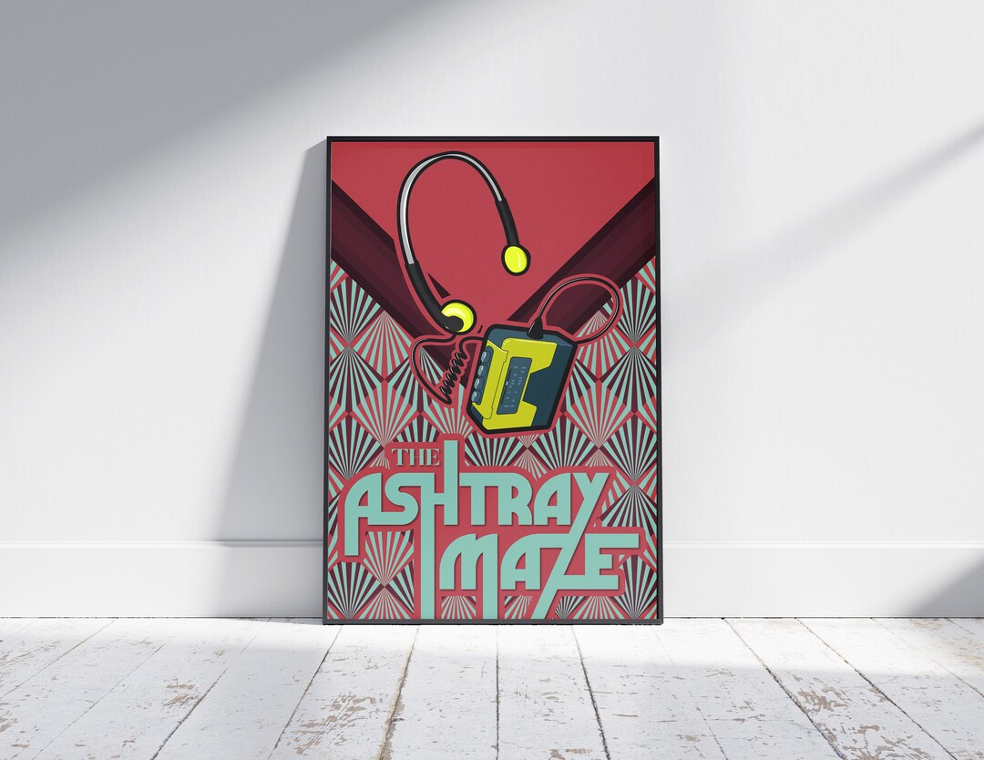 Ashtray Maze Poster Design control Inspired - Etsy