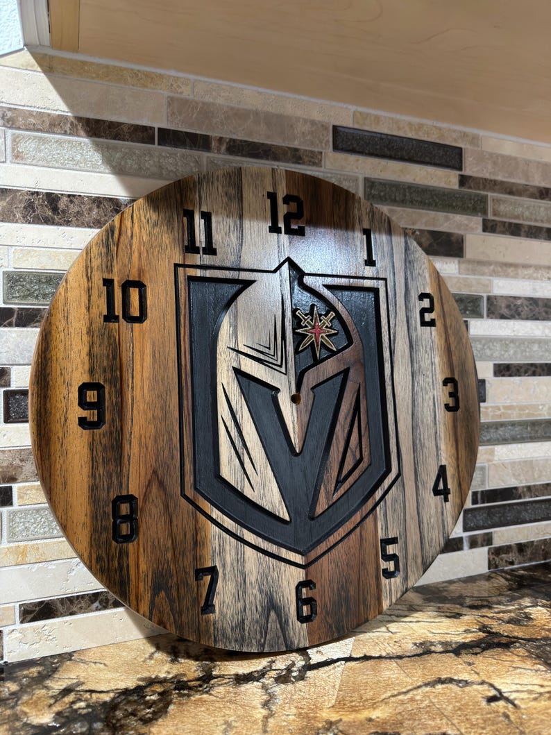 Golden Knights Clock - Etsy