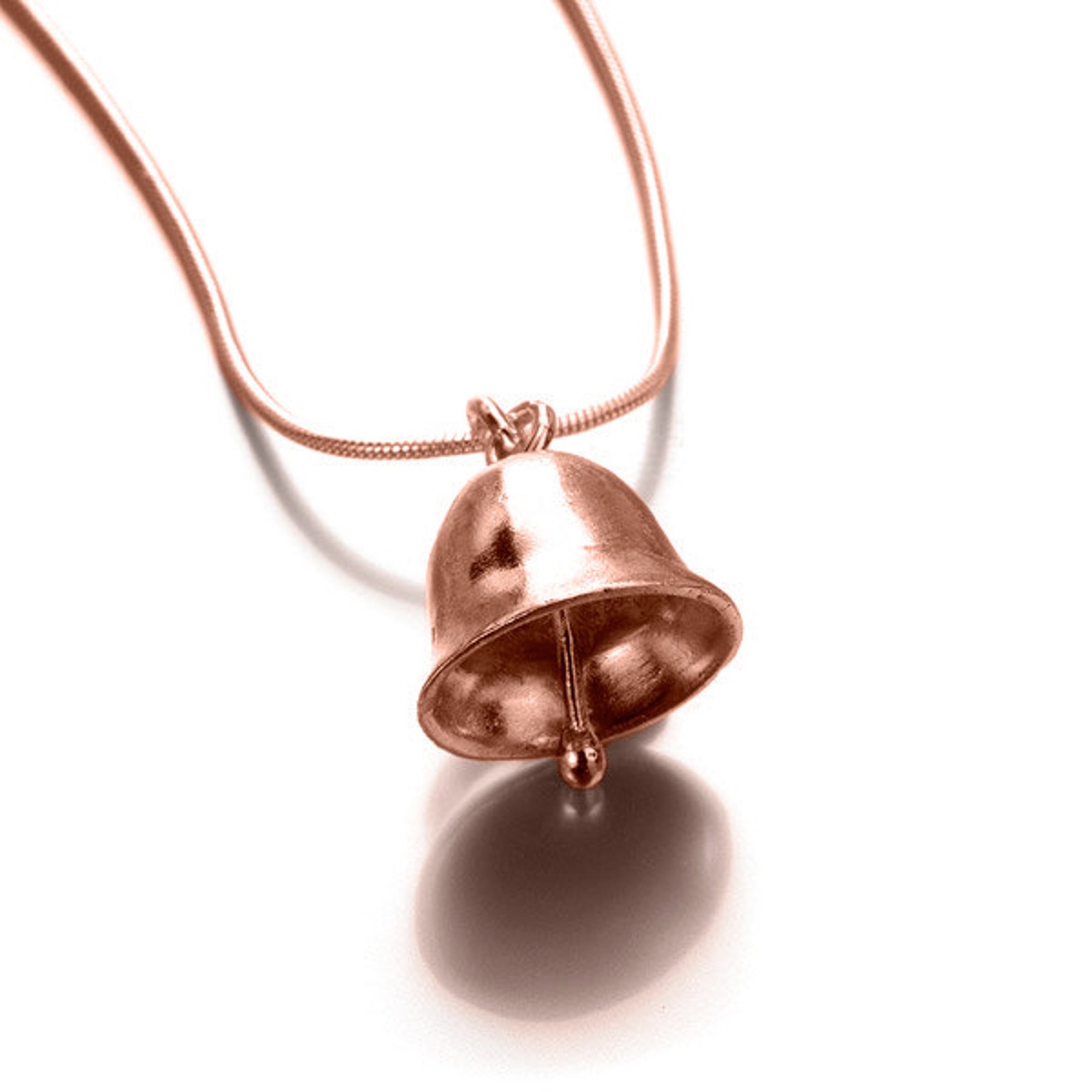 Gold Bell Pendant,handmade Gold Bell Pendant,gold Birthday Christmas ...