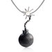 Bomb Pendant Necklaceblackened Silver Necklace Hipster - Etsy Israel