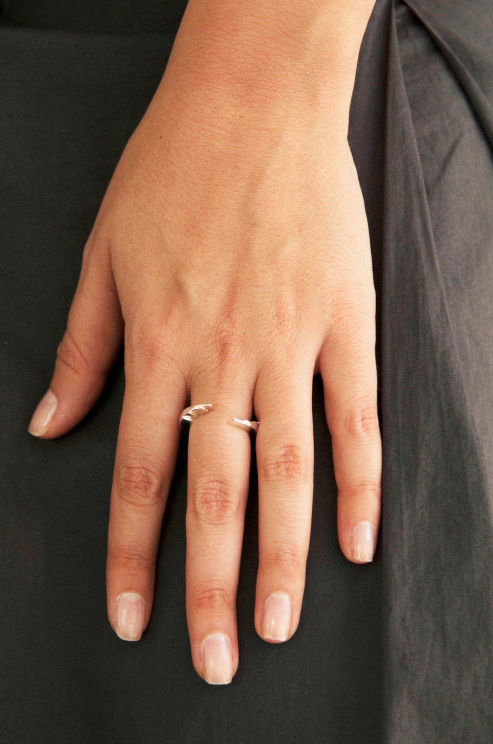 Sterling Silver Open Ring Architectural Ring Geometric - Etsy