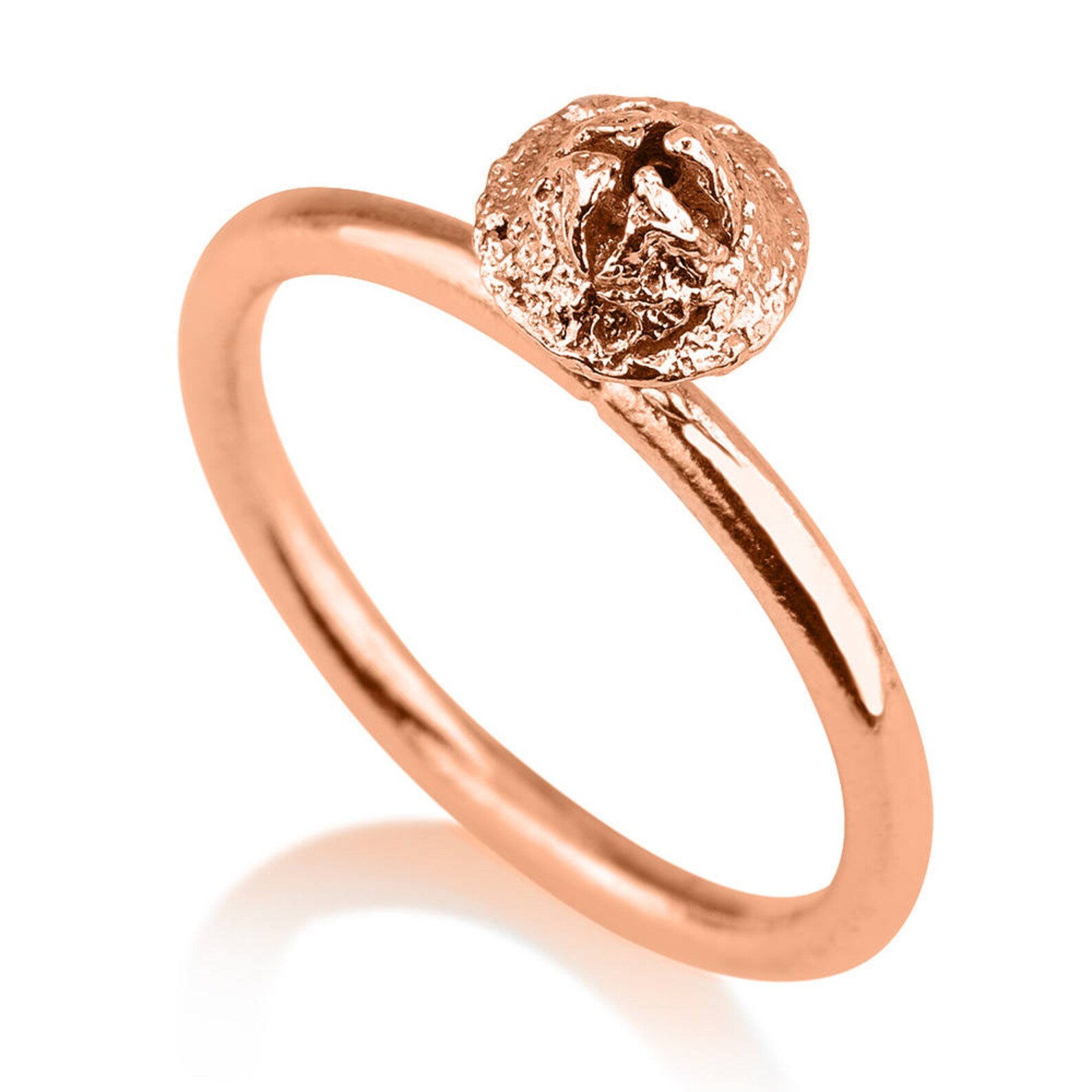 Open Flower Ring 14K Gold Floral Ring Nature Ring Unique - Etsy