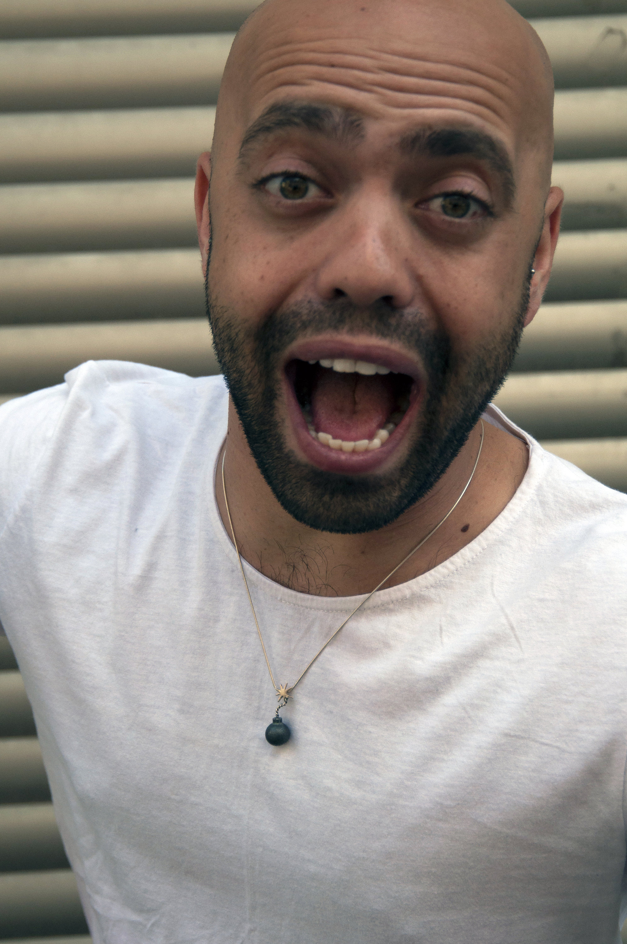 Bomb Pendant Necklaceblackened Silver Necklace Hipster - Etsy