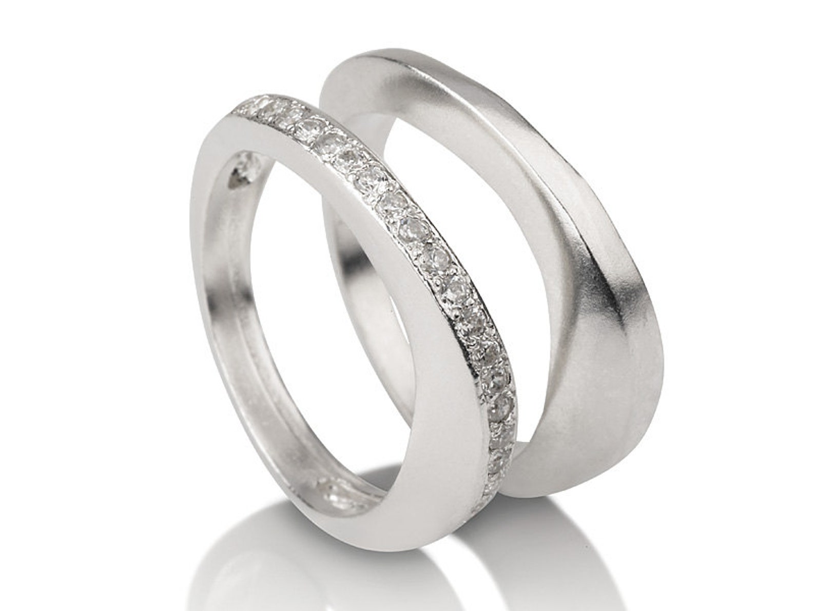 Infinity Wedding Ring, Classic Wedding Ring, Sterling Silver Wedding ...