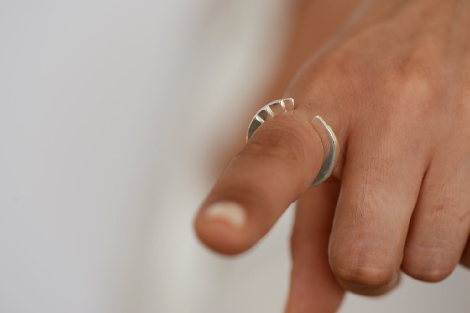 Sterling Silver Open Ring Architectural Ring Geometric - Etsy