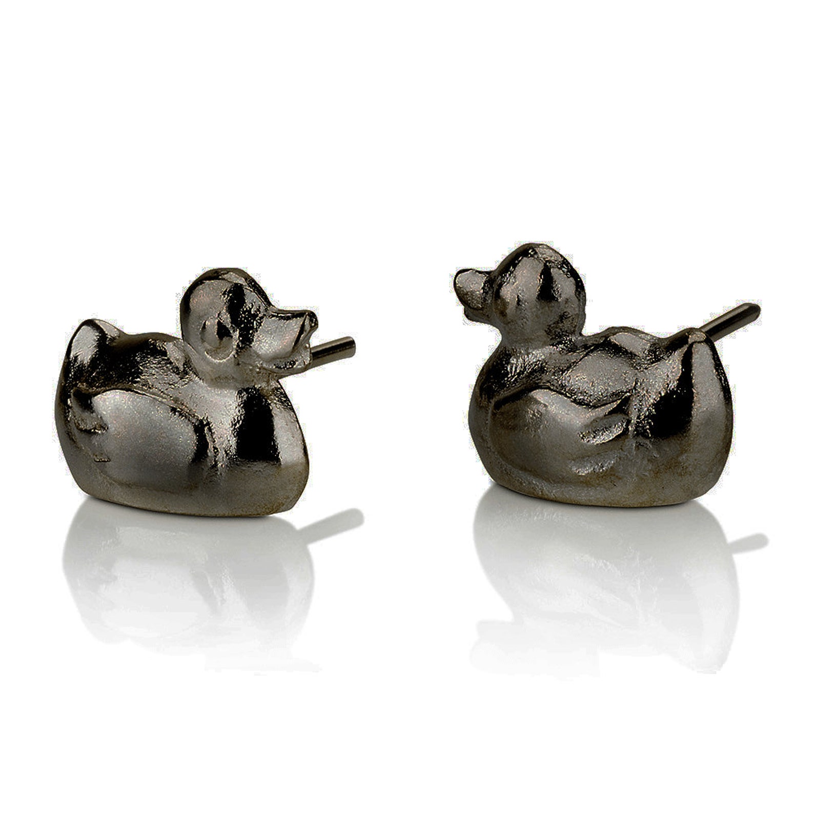 14k Gold Rubber Ducky Stud Earrings Gold Ear Studs Duck - Etsy