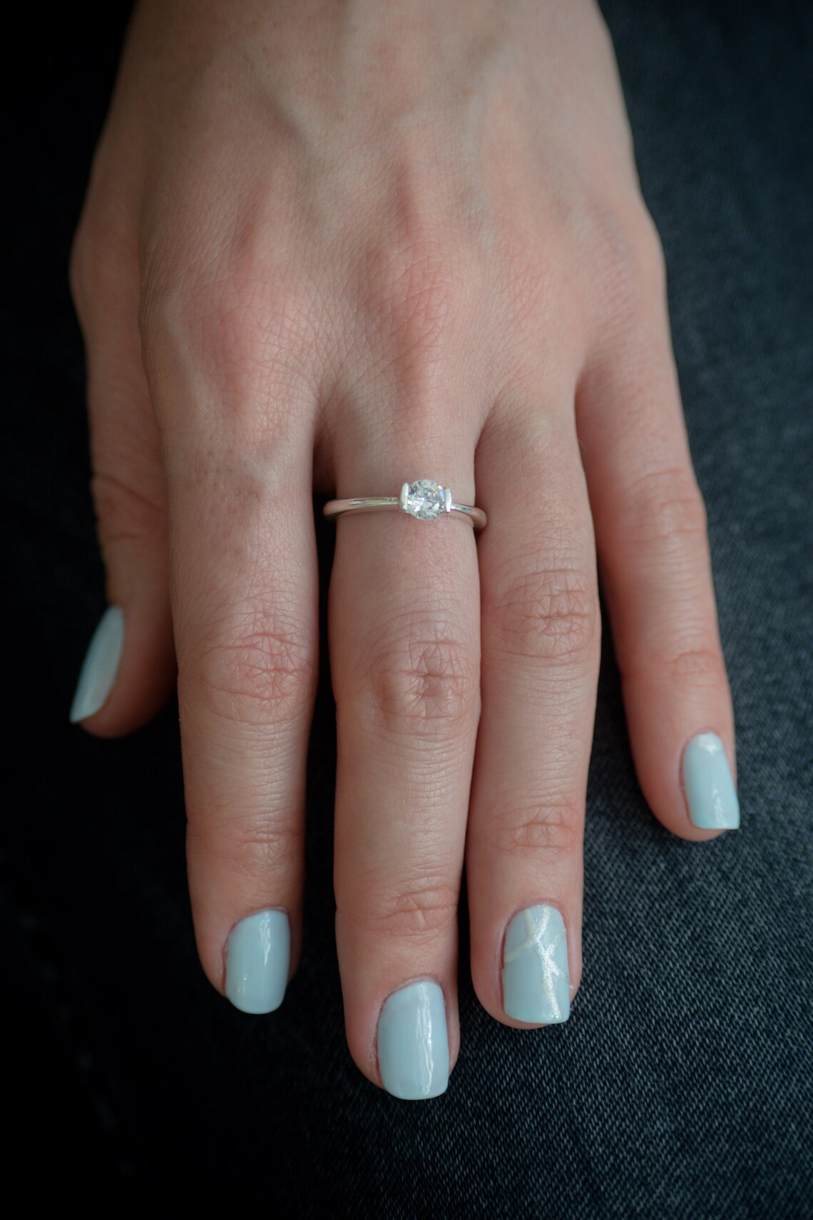 Unique Wedding Ring , Delicate Engagement Ring, Promise Ring, Silver ...