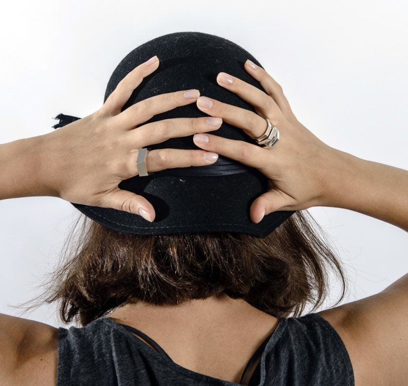 Nut Wedding Ring Sterling Silver Industrial Wedding Ring - Etsy