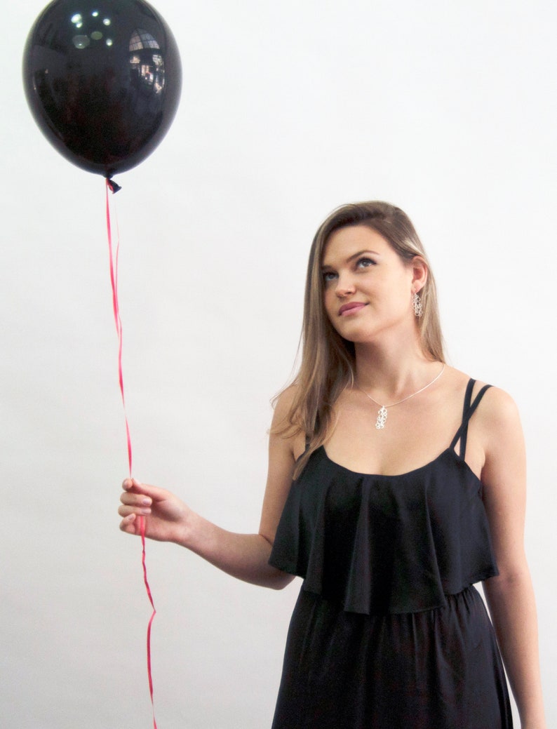 Bubbles Silver Pendantsterling Silver Circles Pendantbubbles - Etsy