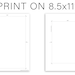 Foldable Card Templates for Standard 8.5x11 Paper | Instant Download ...