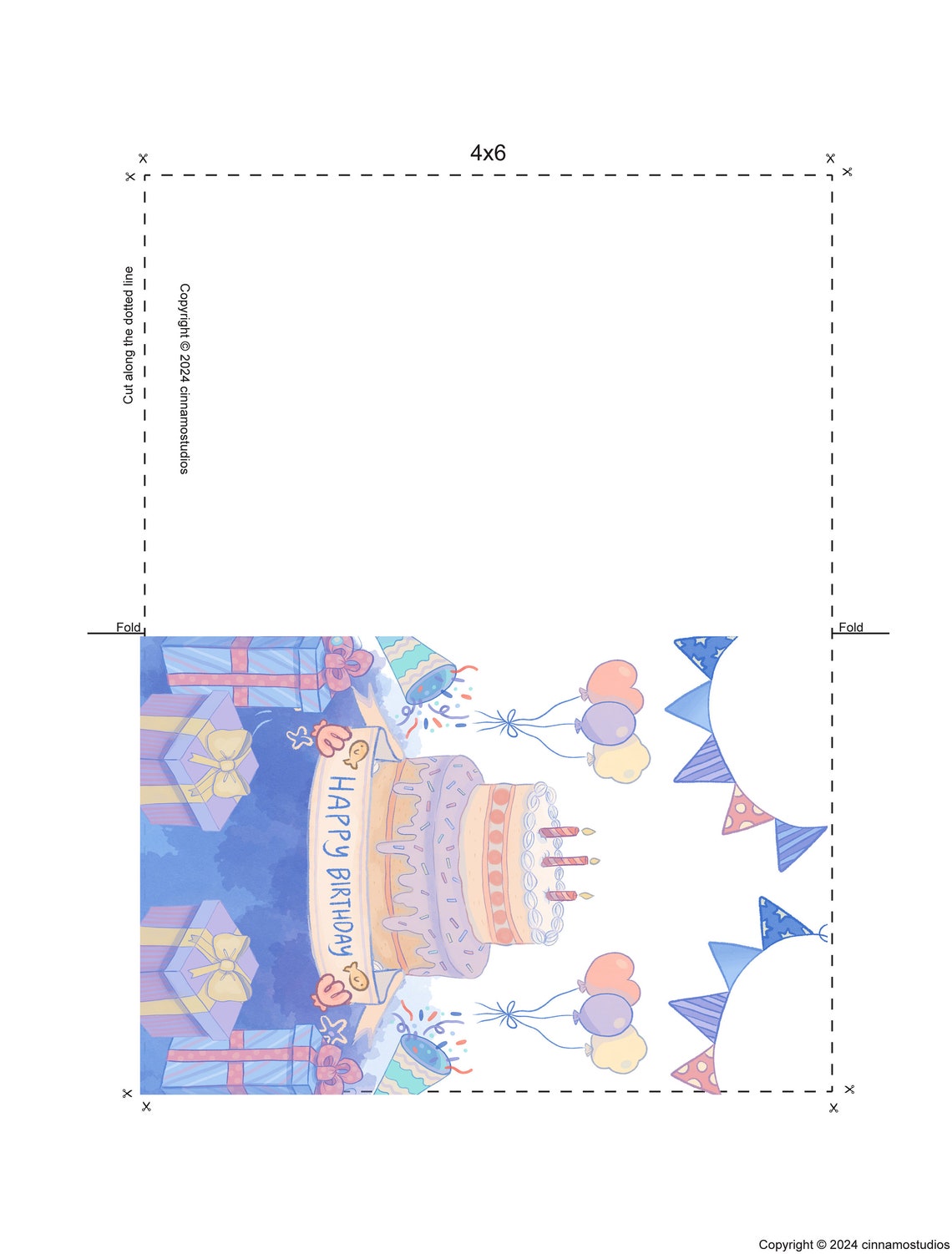 Foldable Card Templates for Standard 8.5x11 Paper | Instant Download ...