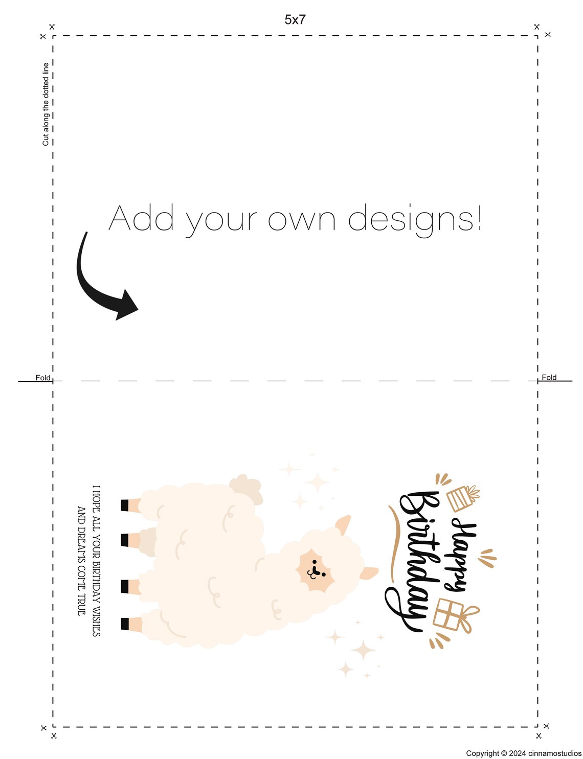 Foldable Card Templates for Standard 8.5x11 Paper | Instant Download ...