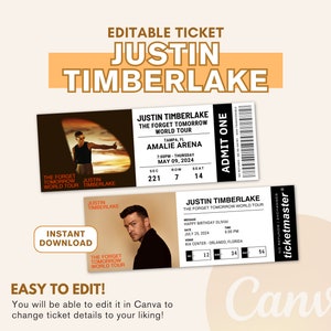 Justin Timberlake - Etsy