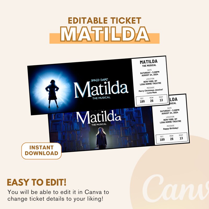 Matilda the Musical - Etsy