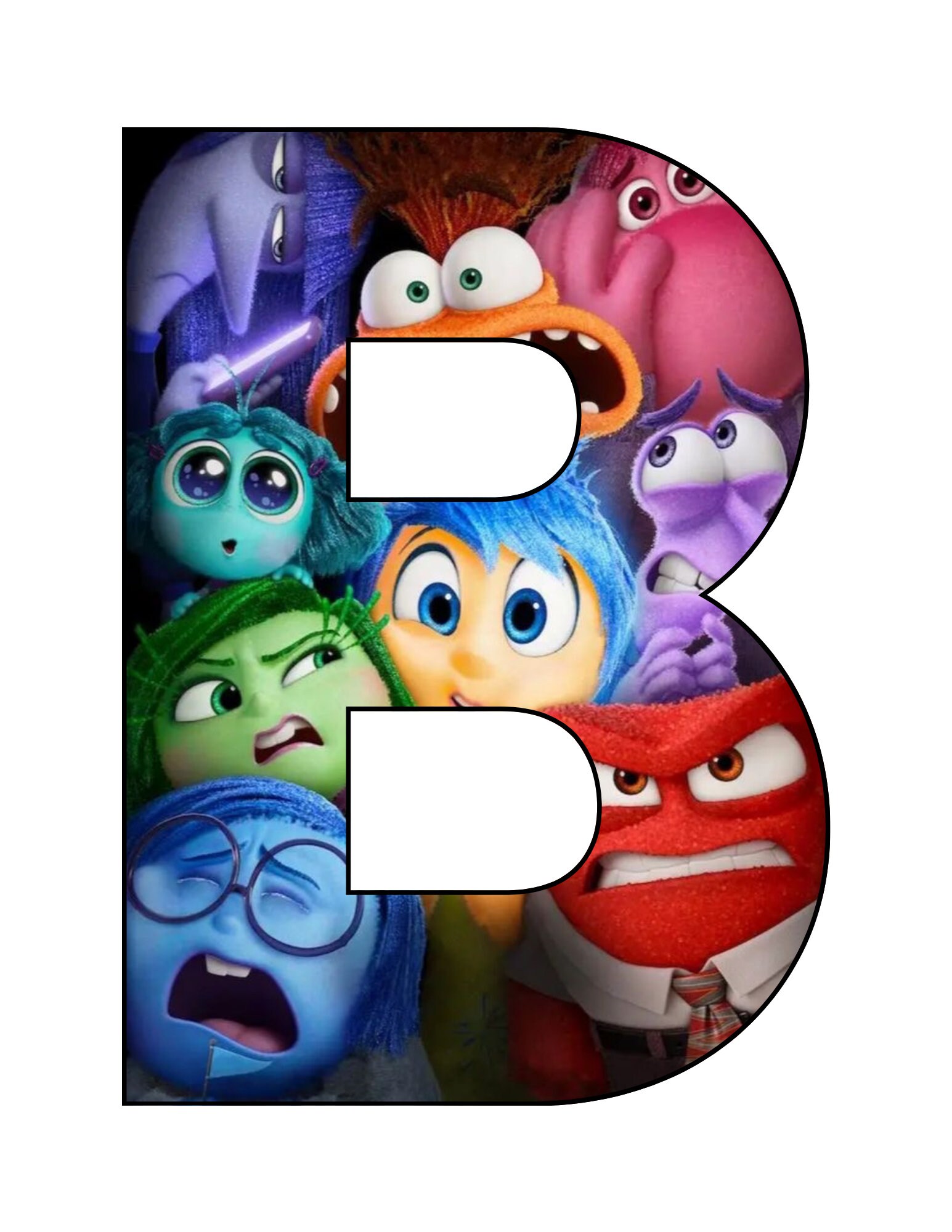 Letters and Numbers Inside Out 2 Theme - Etsy