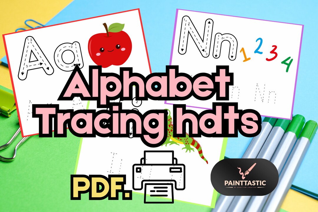 Alphabet Tracing Hdts. Aa-zz - Etsy