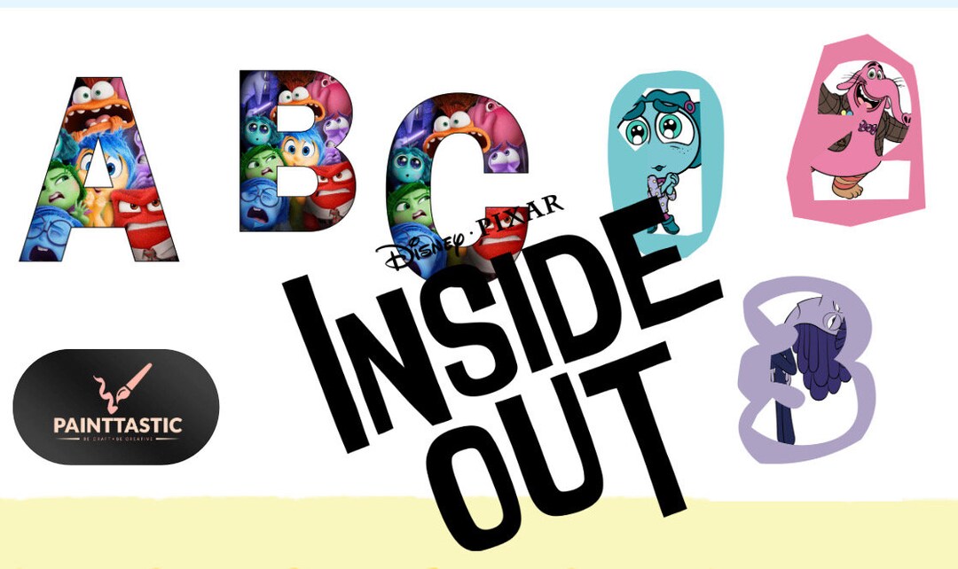 Letters and Numbers Inside Out 2 Theme - Etsy