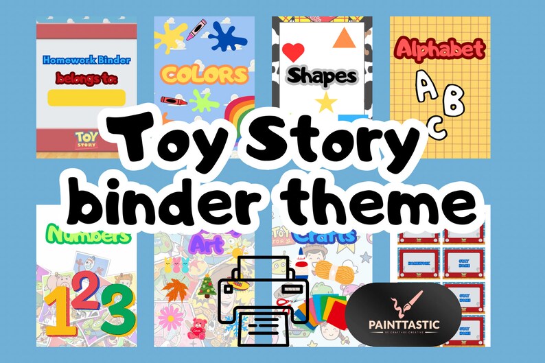 Toy Story Theme Binder Covers - Etsy
