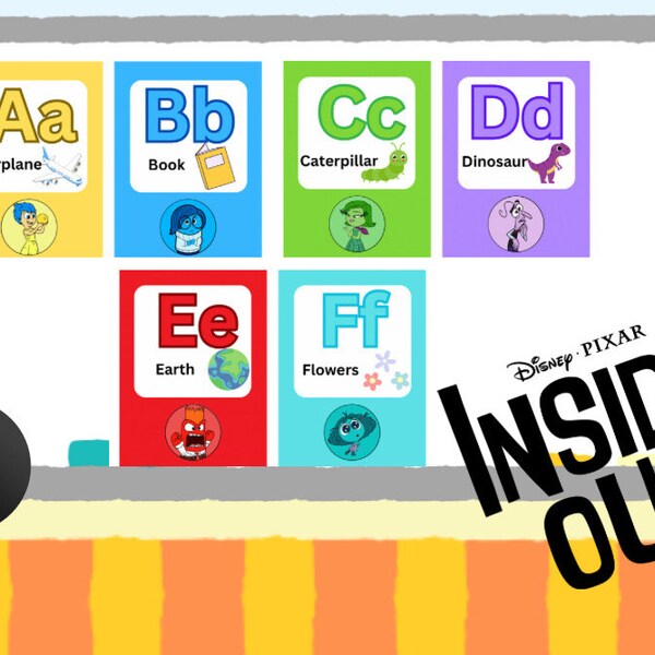 Inside Out Alphabet Posters - Etsy