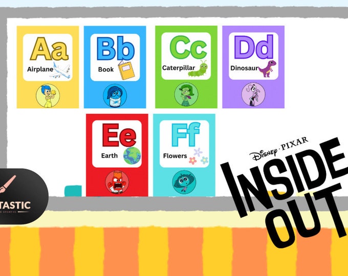 Inside Out 2 Alphabet Posters Letters With Pictures - Etsy