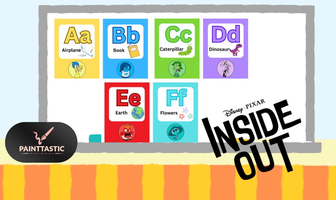 Inside Out 2 Alphabet Posters Letters With Pictures - Etsy