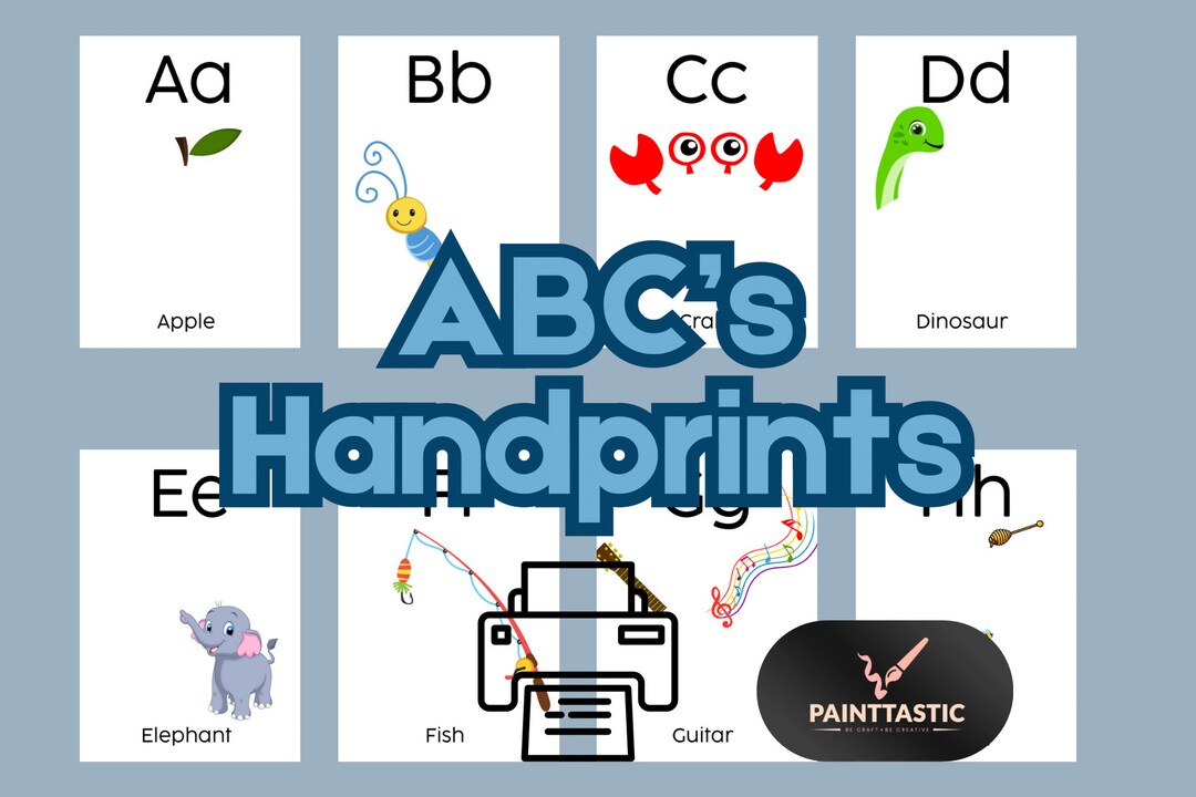 Alphabet Handprints - Etsy