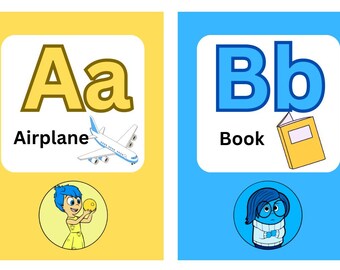 Inside Out 2 Alphabet Posters Letters With Pictures - Etsy