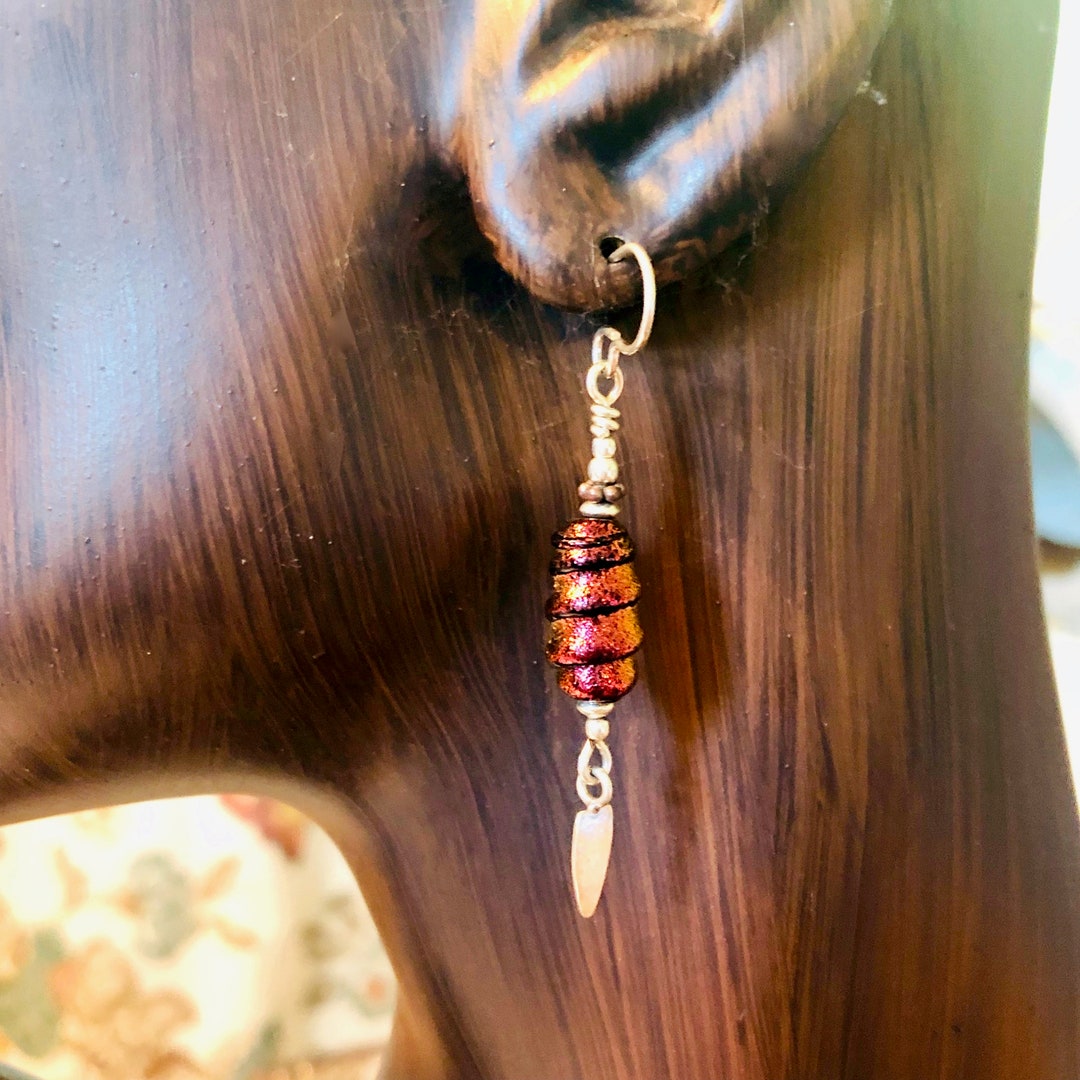 Dichroic Earrings by Kate Drew-wilkinson - Etsy