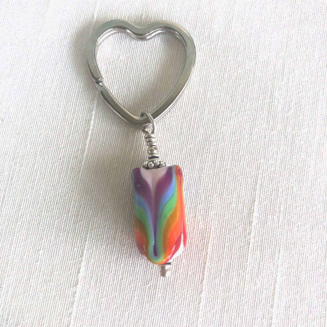 Lamo Work Rainbow Key Ring - Etsy