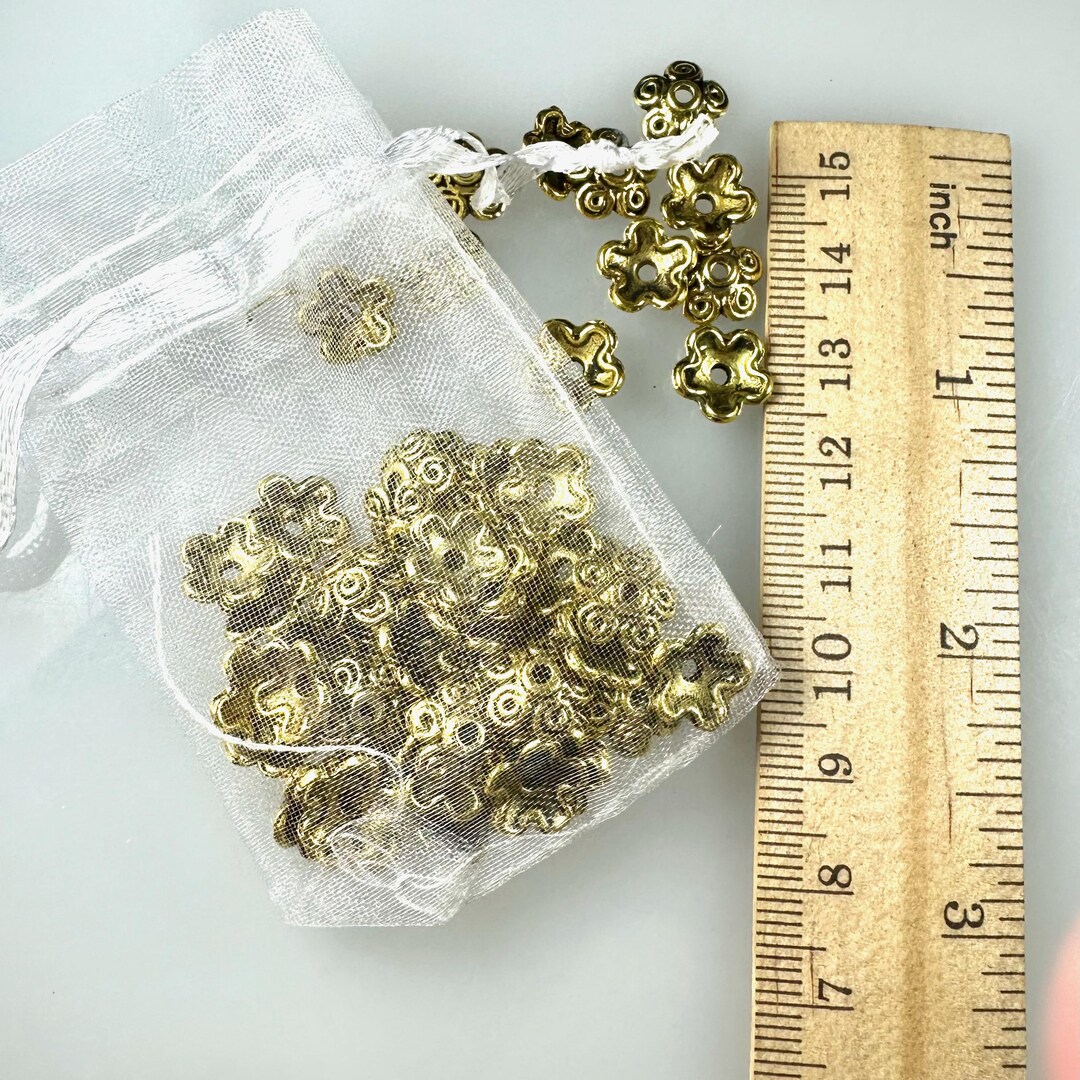 Bead Caps. Pewter - Etsy