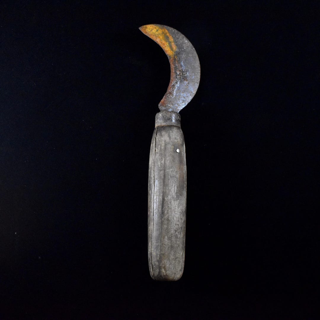 Antique Sickle - Real Ancient Hand Forged Steel Sickle for Farmhouse ...