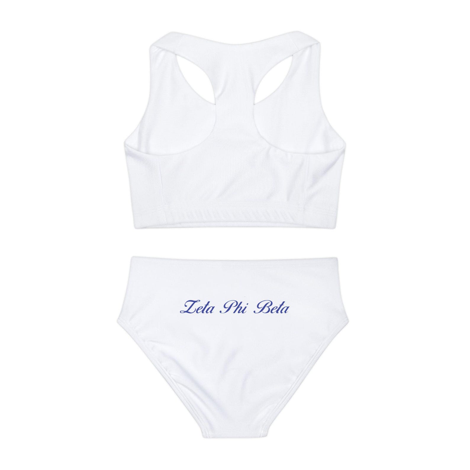 Zeta Phi Beta Girls Two Piece Swimsuit Greek Sorority Bathing Suit - Etsy