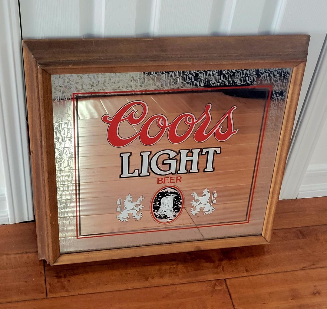 Vintage Coors Lighted Mirror (1984) Great for Your Bar or Man Cave ...