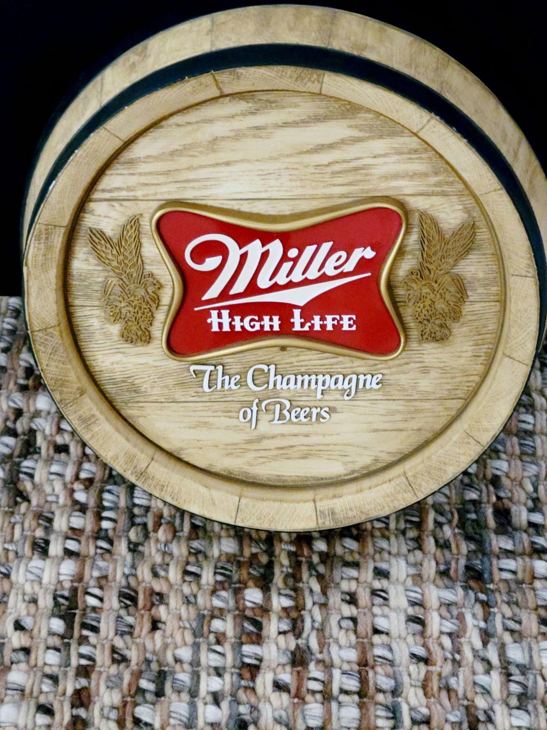 Miller High Life Beer Barrel Keg Wall Hanger "the Champagne of Beers ...