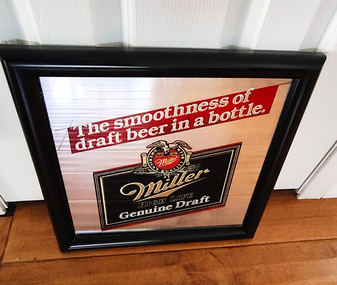 Miller Genuine Draft Beer Mirror Sign MGD - Etsy