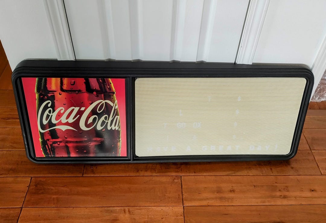 Coca Cola Menu Board 45x17 Perfect Way to Post Information for Your ...