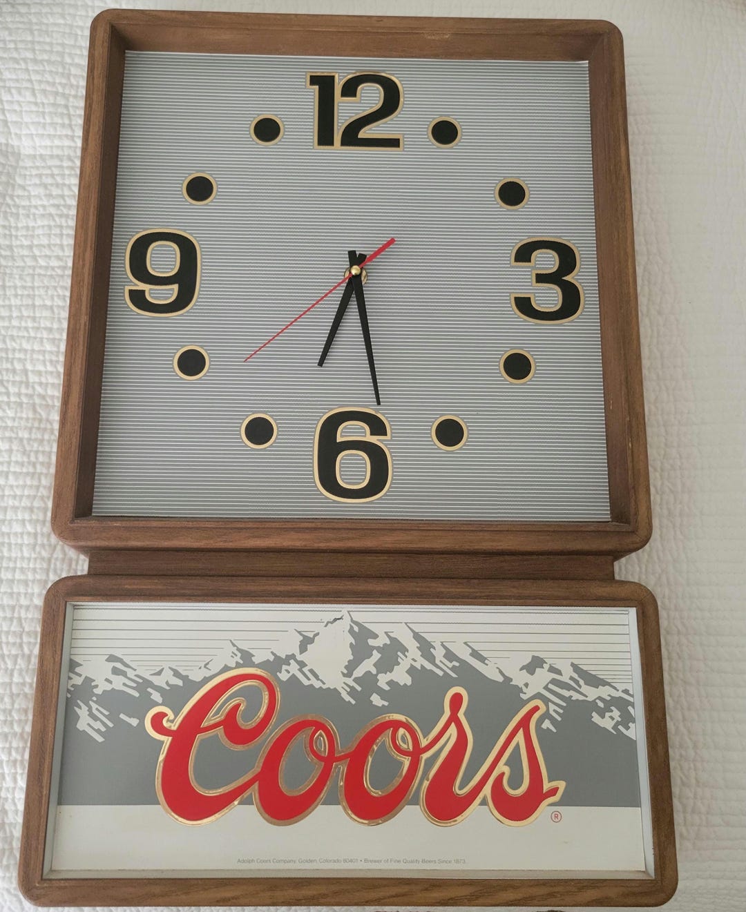 Coors Clock Vintage 80s (plastic Frame) Clocks Works Great. Hang in ...